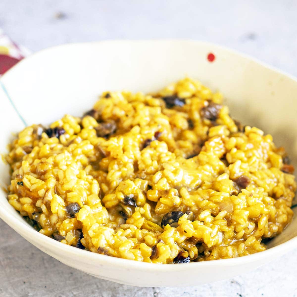 Pumpkin and chestnut risotto | vegan - Cook Veggielicious