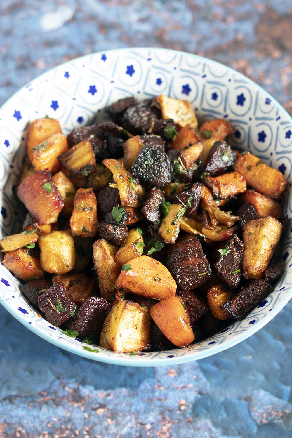Rainbow oven roasted root vegetables - Cook Veggielicious