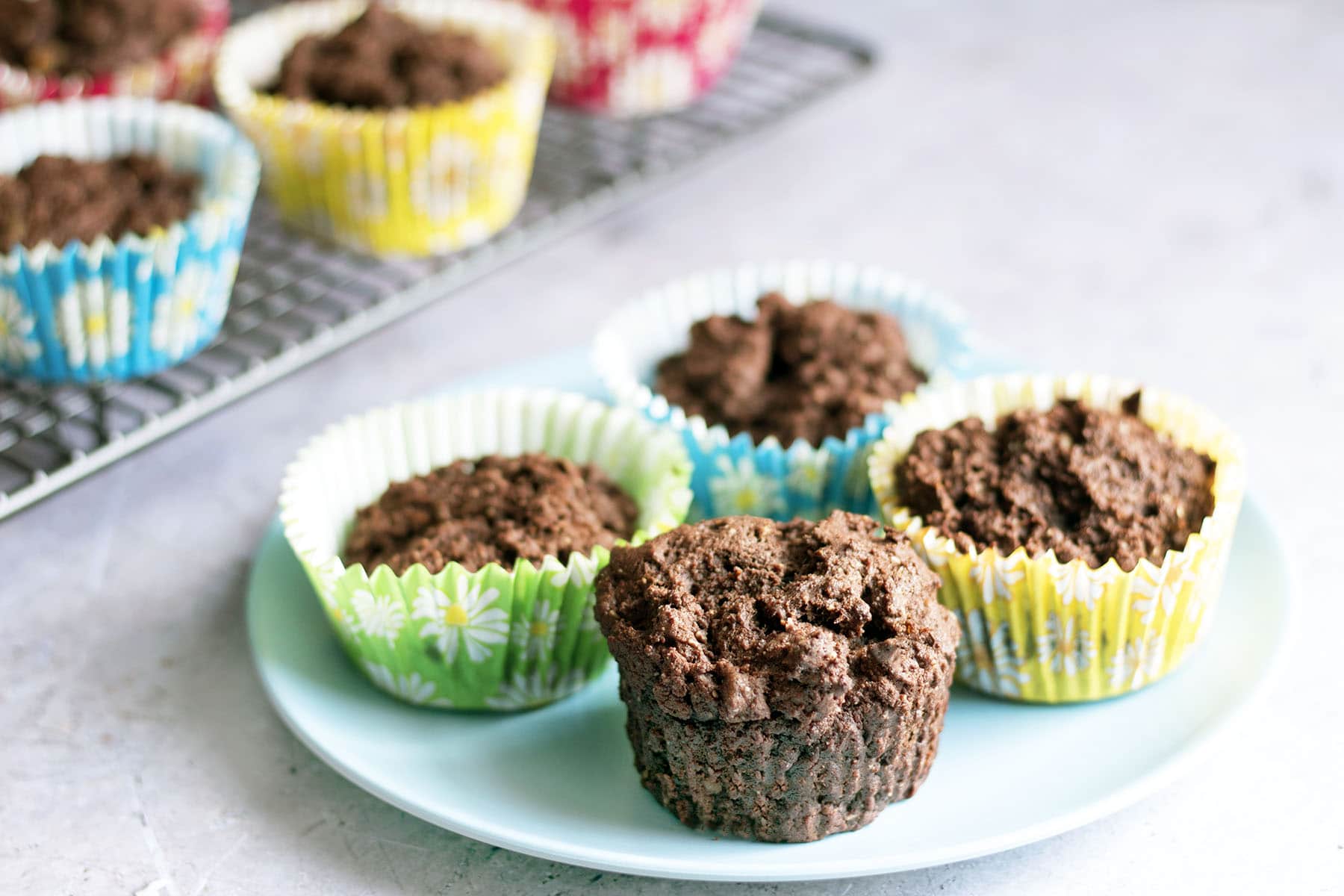 Chocolate mashed potato muffins | vegan - Cook Veggielicious
