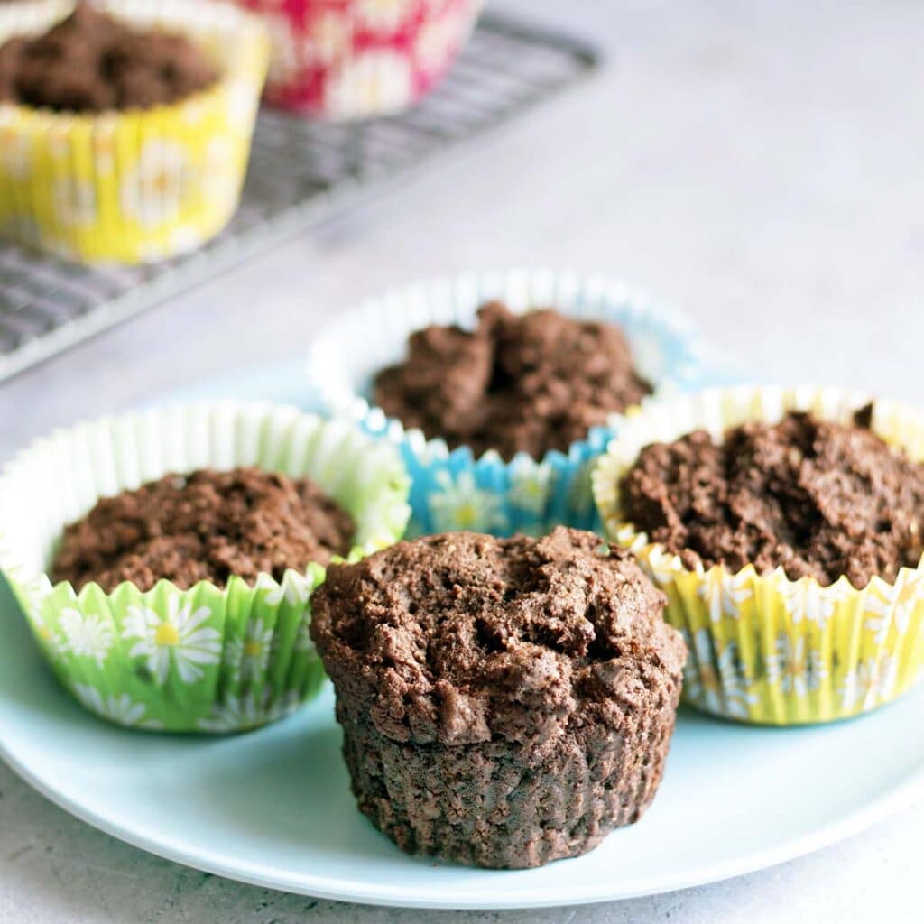 Chocolate mashed potato muffins | vegan - Cook Veggielicious