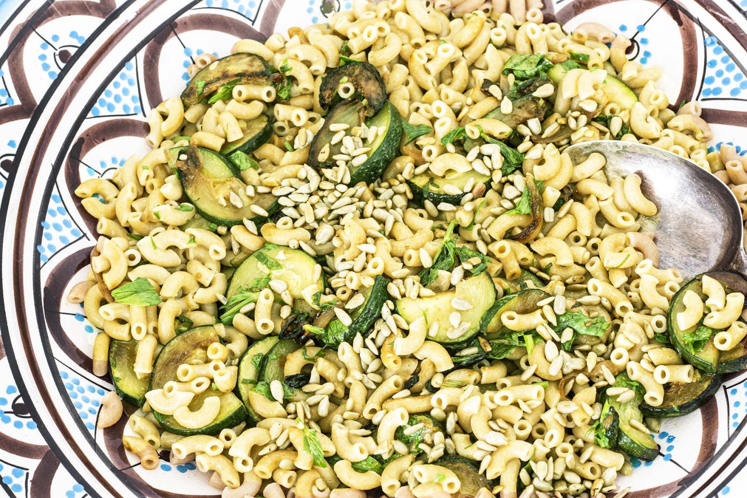 Pasta with courgettes and lovage recipe - Cook Veggielicious