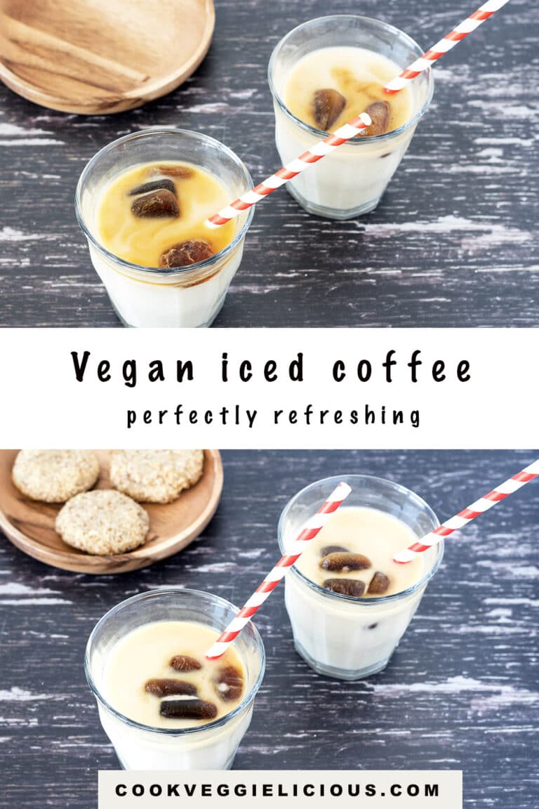 Vegan iced coffee - Cook Veggielicious