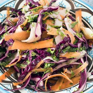 Red cabbage, carrot and kohlrabi slaw | Cook Veggielicious