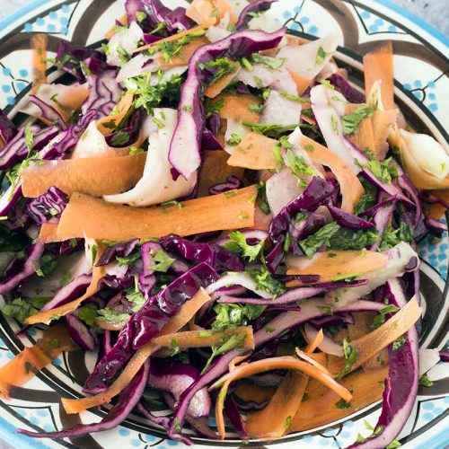 Red cabbage, carrot and kohlrabi slaw | Cook Veggielicious
