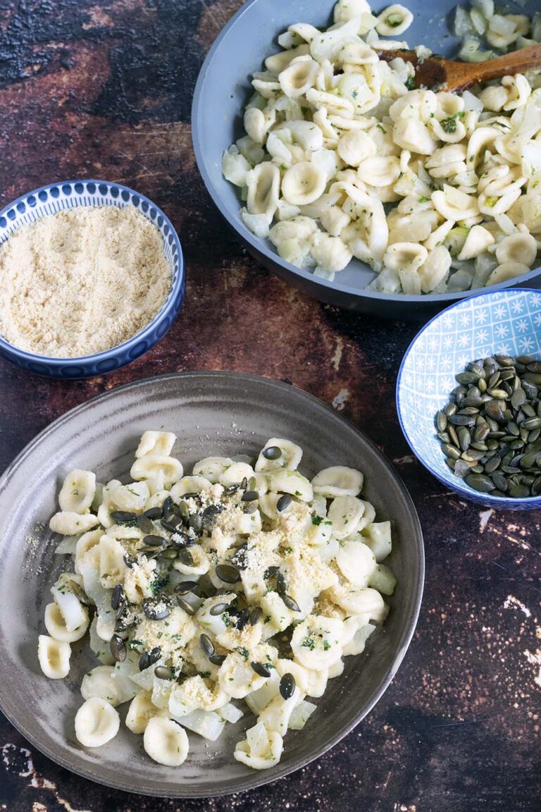 Lemon and fennel pasta - Cook Veggielicious